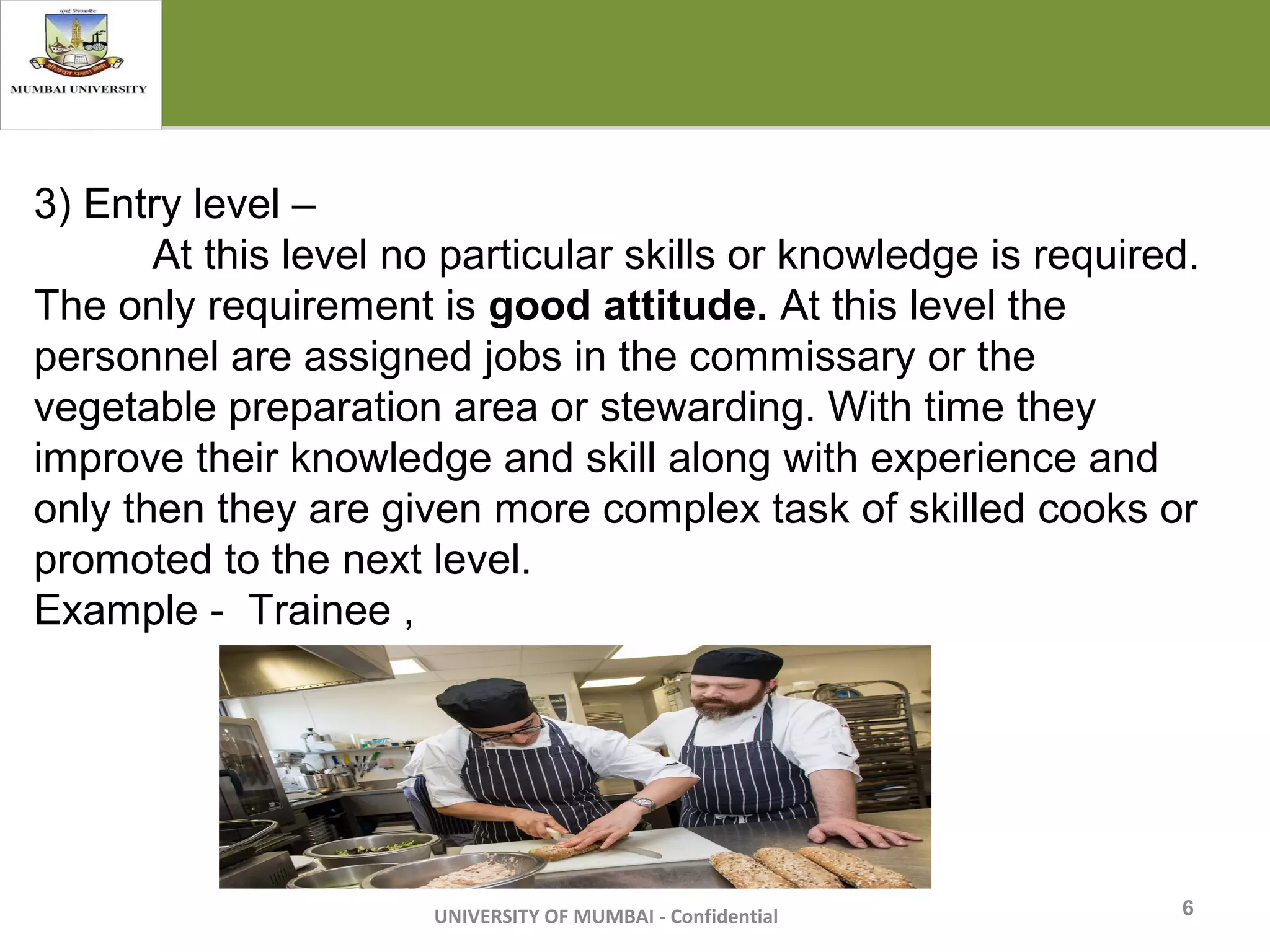 Introduction to Food Production Department | PPT