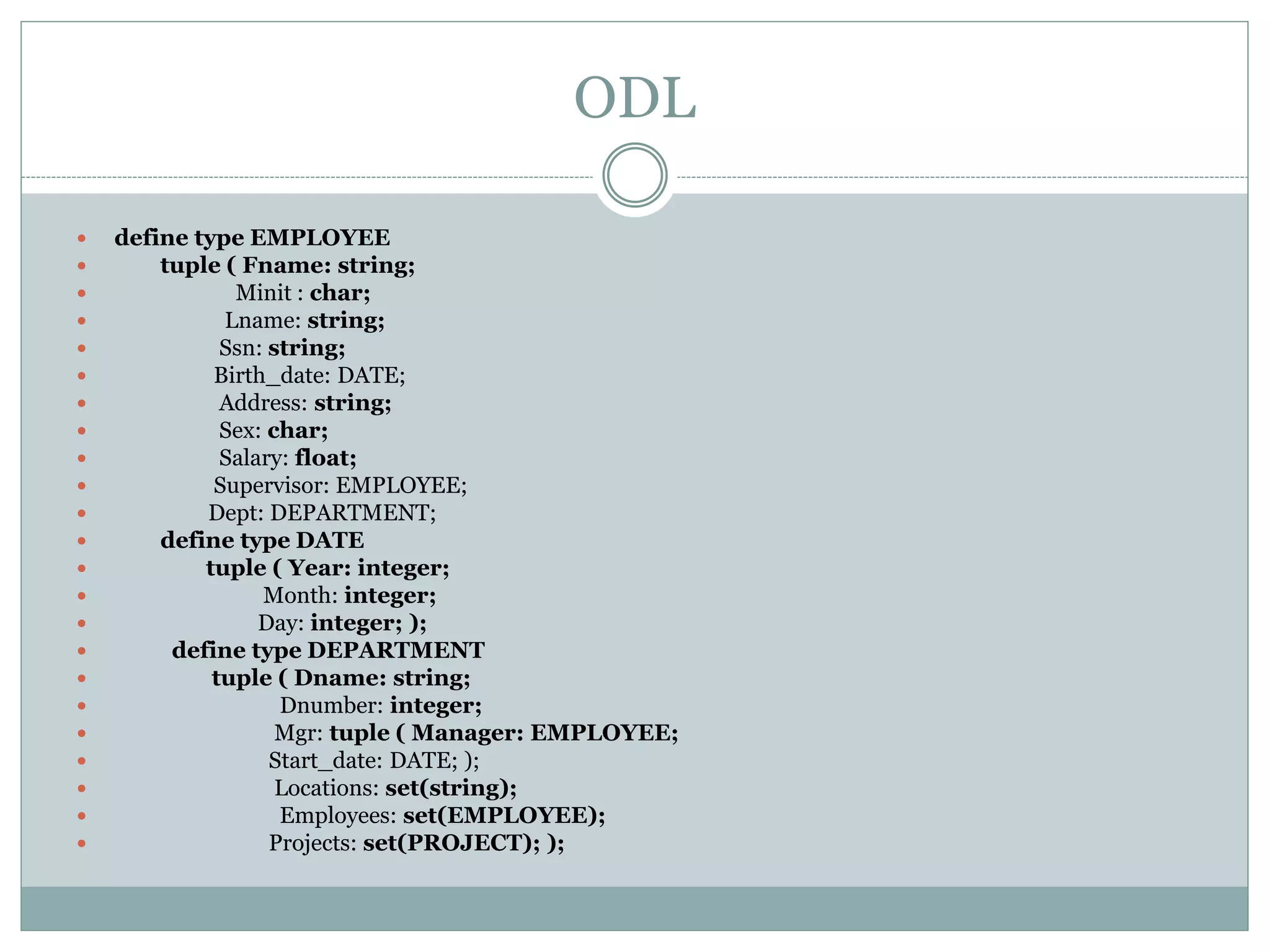 Object Oriented Database Concepts Ppt 0849