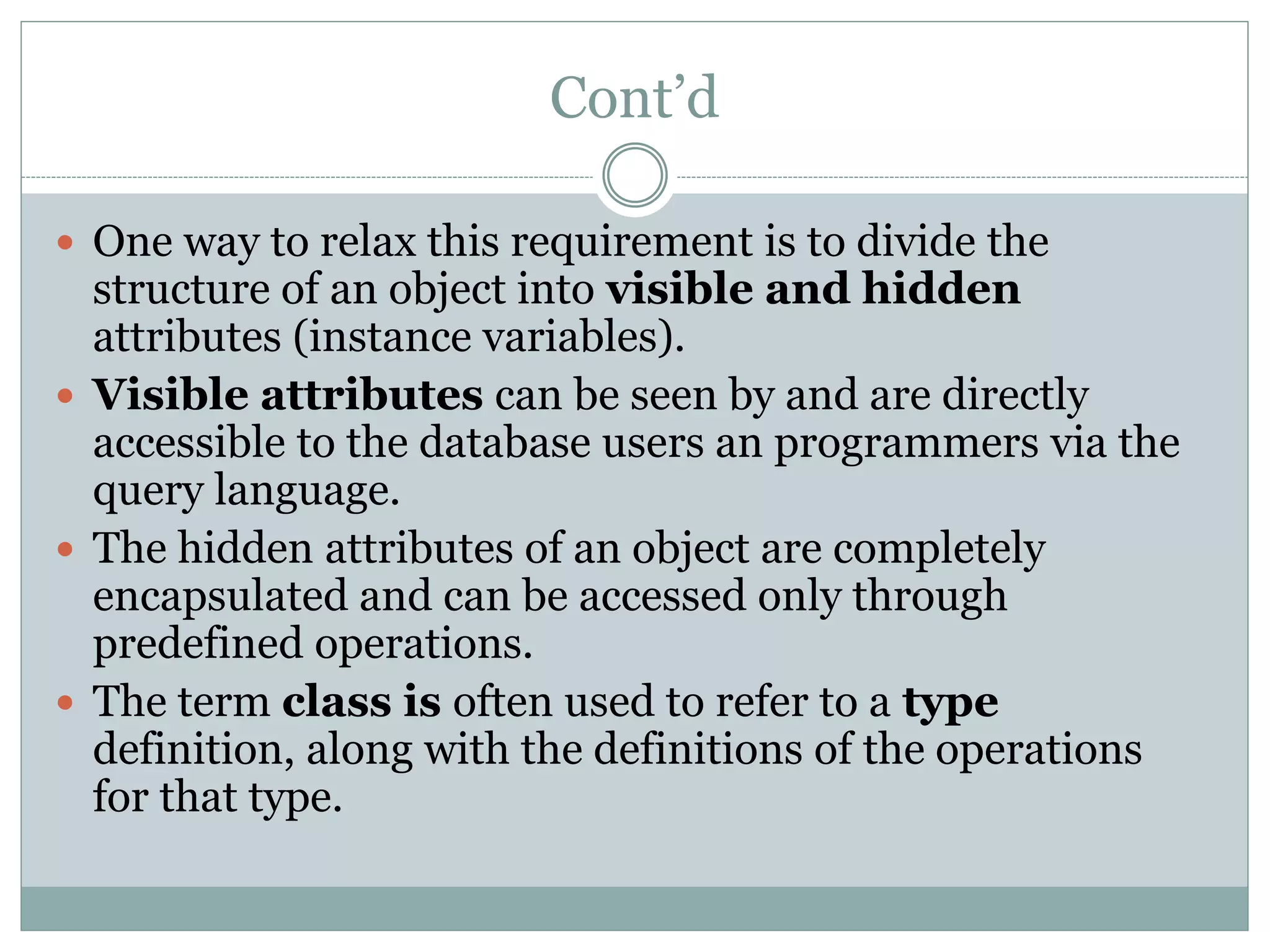 Object Oriented Database Concepts Ppt 1148