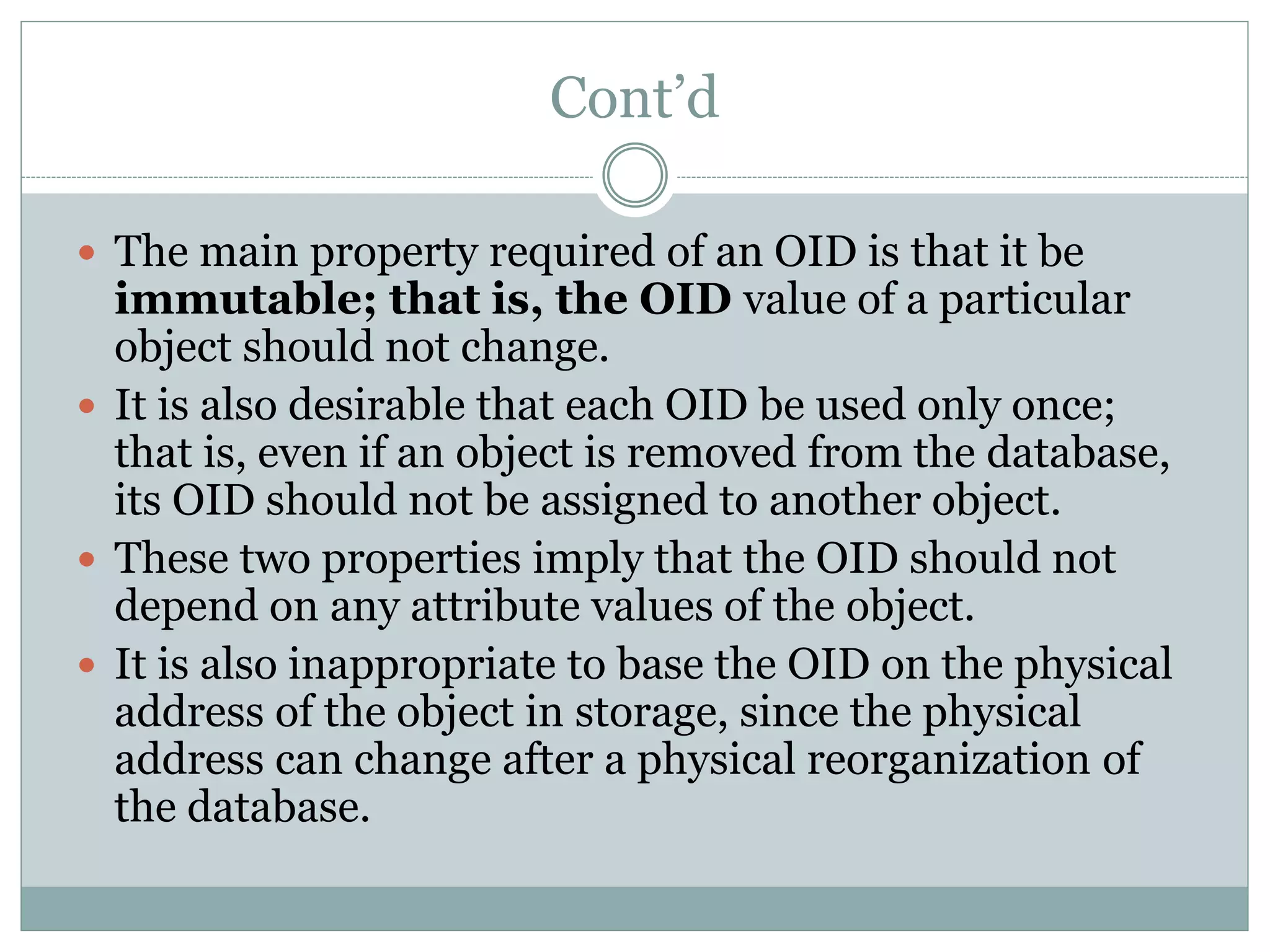 Object Oriented Database Concepts Ppt 8858
