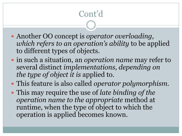 Object oriented database concepts | PPTX