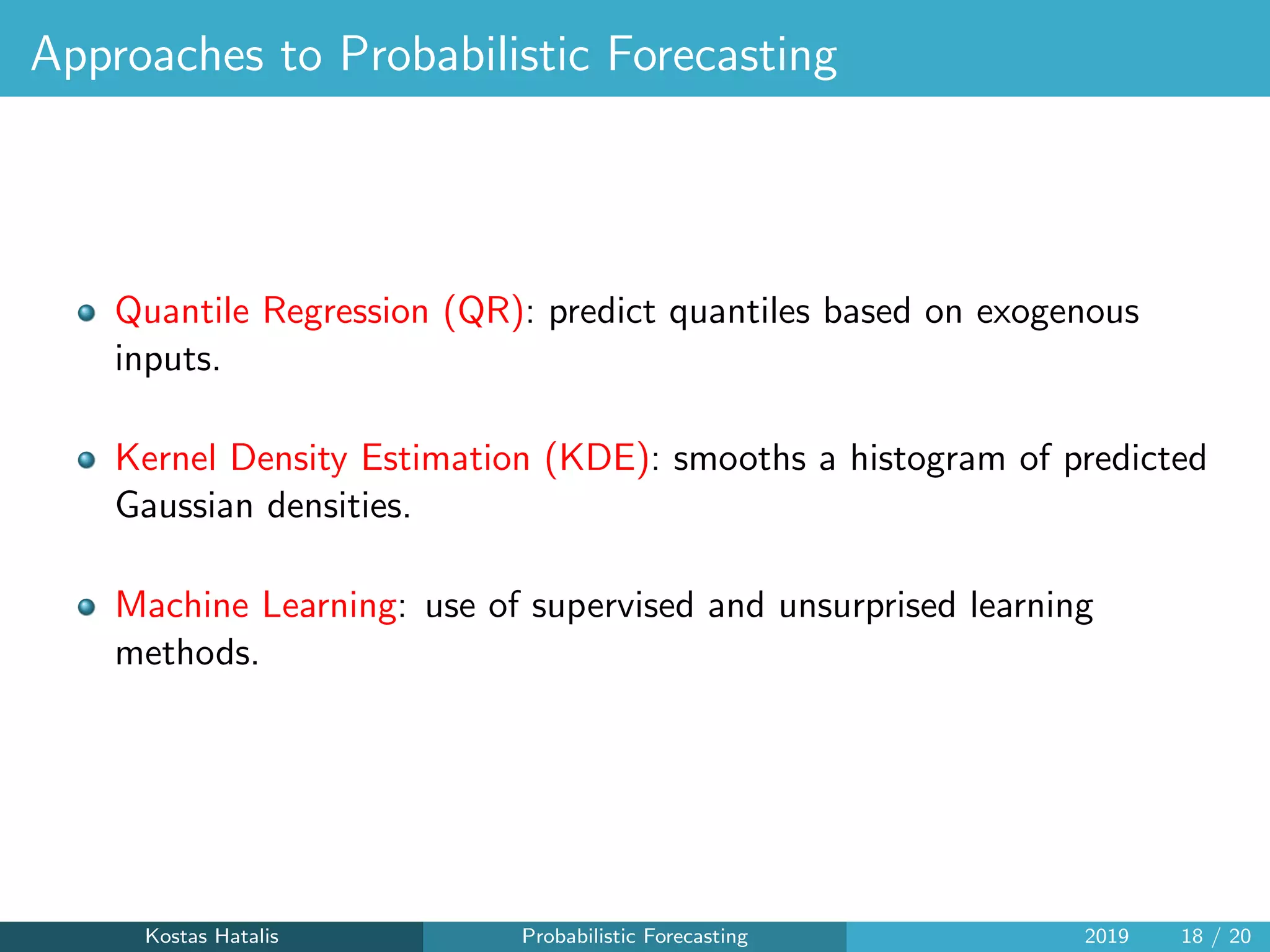 Probabilistic Forecasting: How and Why? | PDF