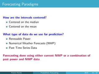 Probabilistic Forecasting: How and Why? | PDF