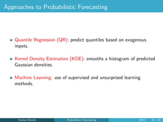 Probabilistic Forecasting: How and Why? | PDF