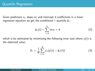Probabilistic Forecasting: How and Why? | PDF