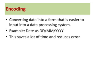 Data processing cycle , stages of data processing cycle. | PPTX
