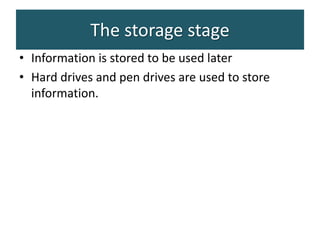 Data processing cycle , stages of data processing cycle. | PPTX
