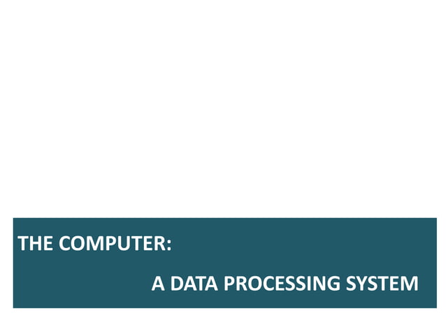 Data processing cycle , stages of data processing cycle. | PPTX