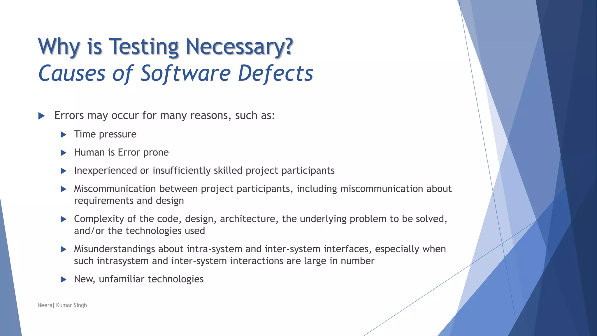 Chapter 1 - Fundamentals of Testing | PPTX | Operating Systems ...