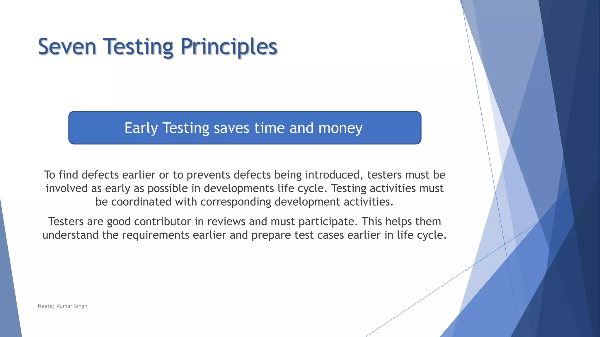 Chapter 1 - Fundamentals of Testing | PPTX