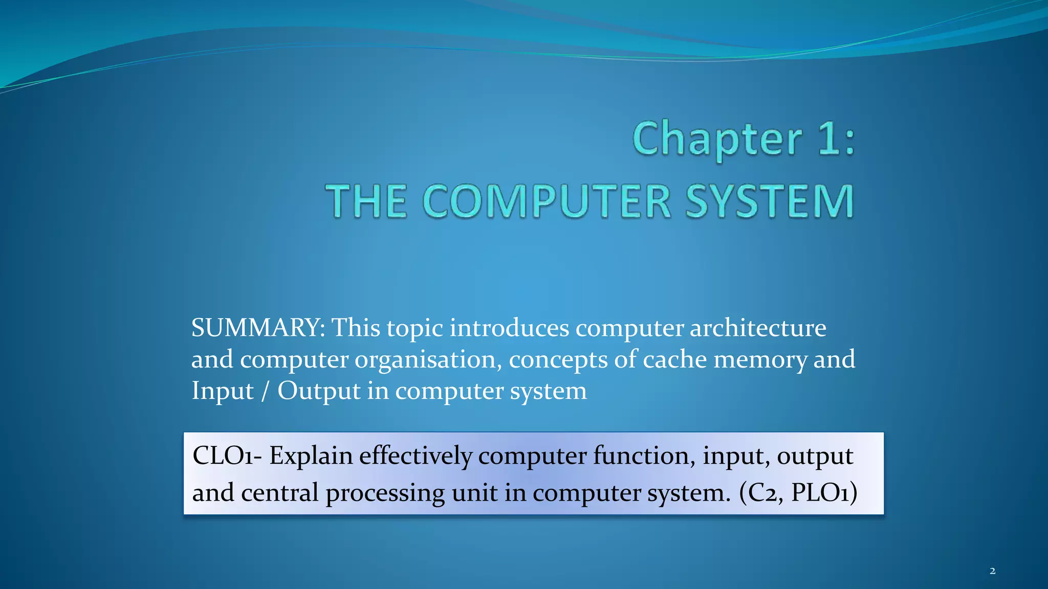 Computer System Architecture Ppt 