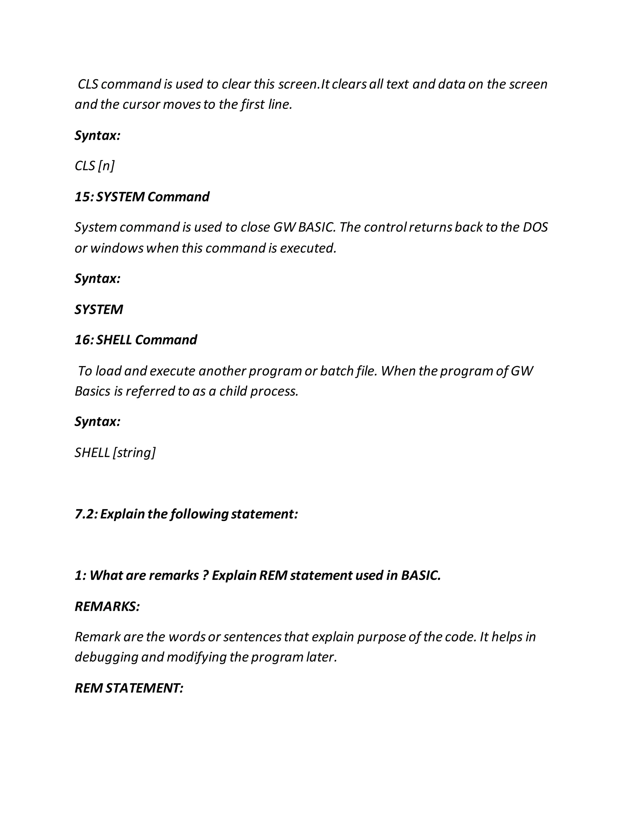 Computer Organization and BASIC Programming | PDF