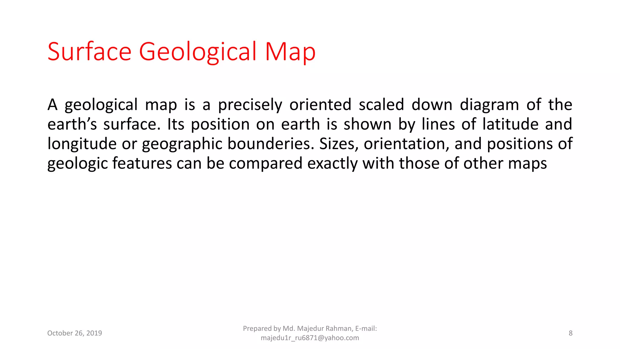 Understand the basic concept of Surface filed geology | PPT | Free Download