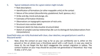 Understand the basic concept of Surface filed geology | PPT
