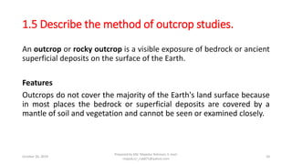 Understand the basic concept of Surface filed geology | PPT