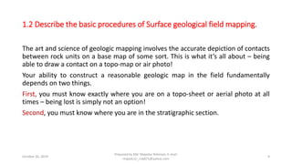 Understand the basic concept of Surface filed geology | PPT