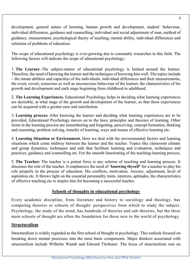 introduction to educational psychology | PDF | Educational Assessment | Education