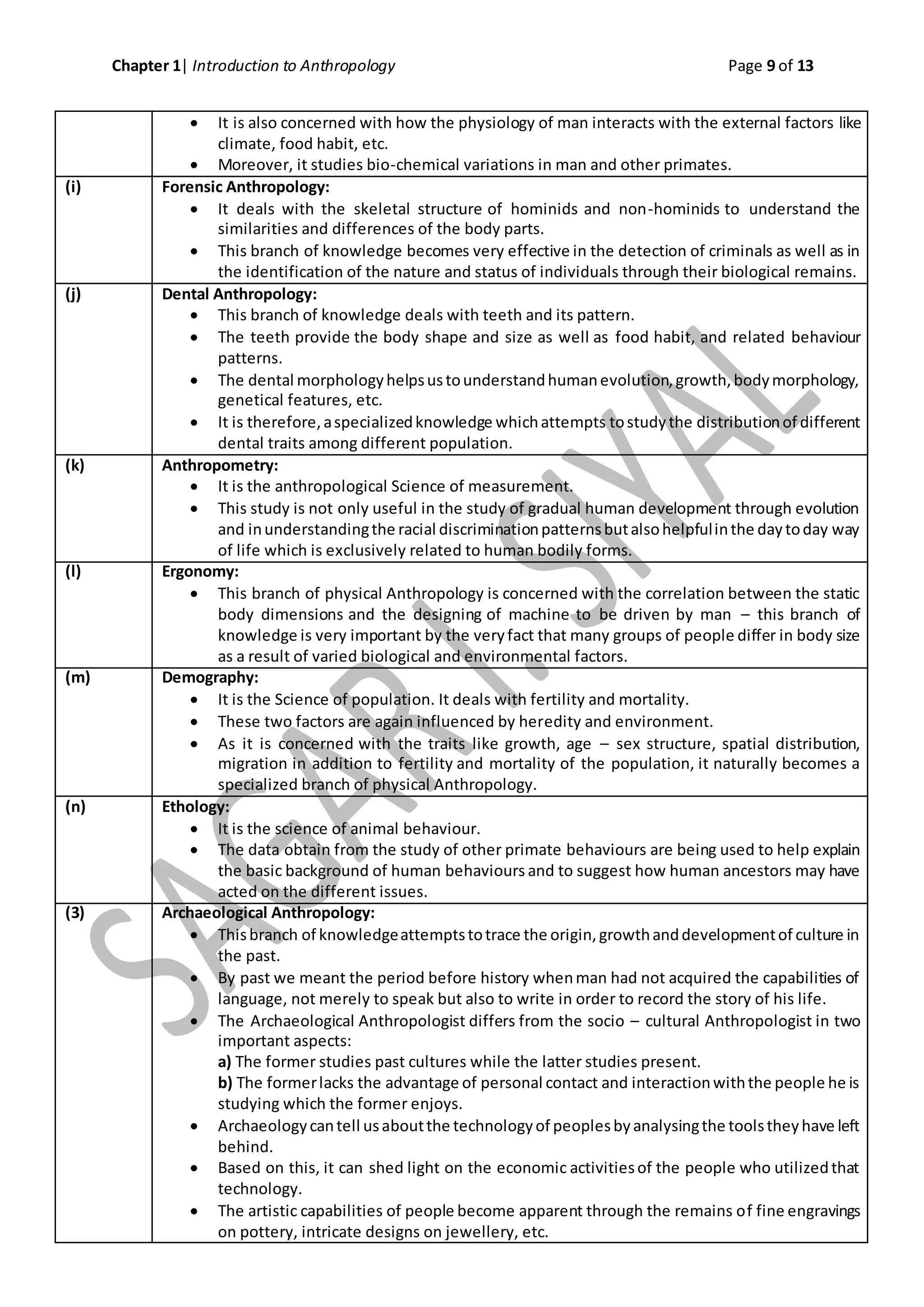 Chapter 1: Introduction to Anthropology | DOCX