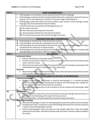 Chapter 1: Introduction to Anthropology | DOCX