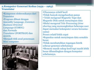 Chapter 1-1 Pengenalan Komputer | PPTX