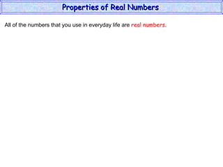 Chapter 1.1 properties of-real-numbers | PPT