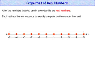 Chapter 1.1 properties of-real-numbers | PPT