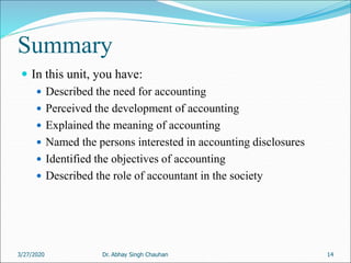 Accounting for Managers/Management Accounting (Unit-1) by Dr. Abhay ...