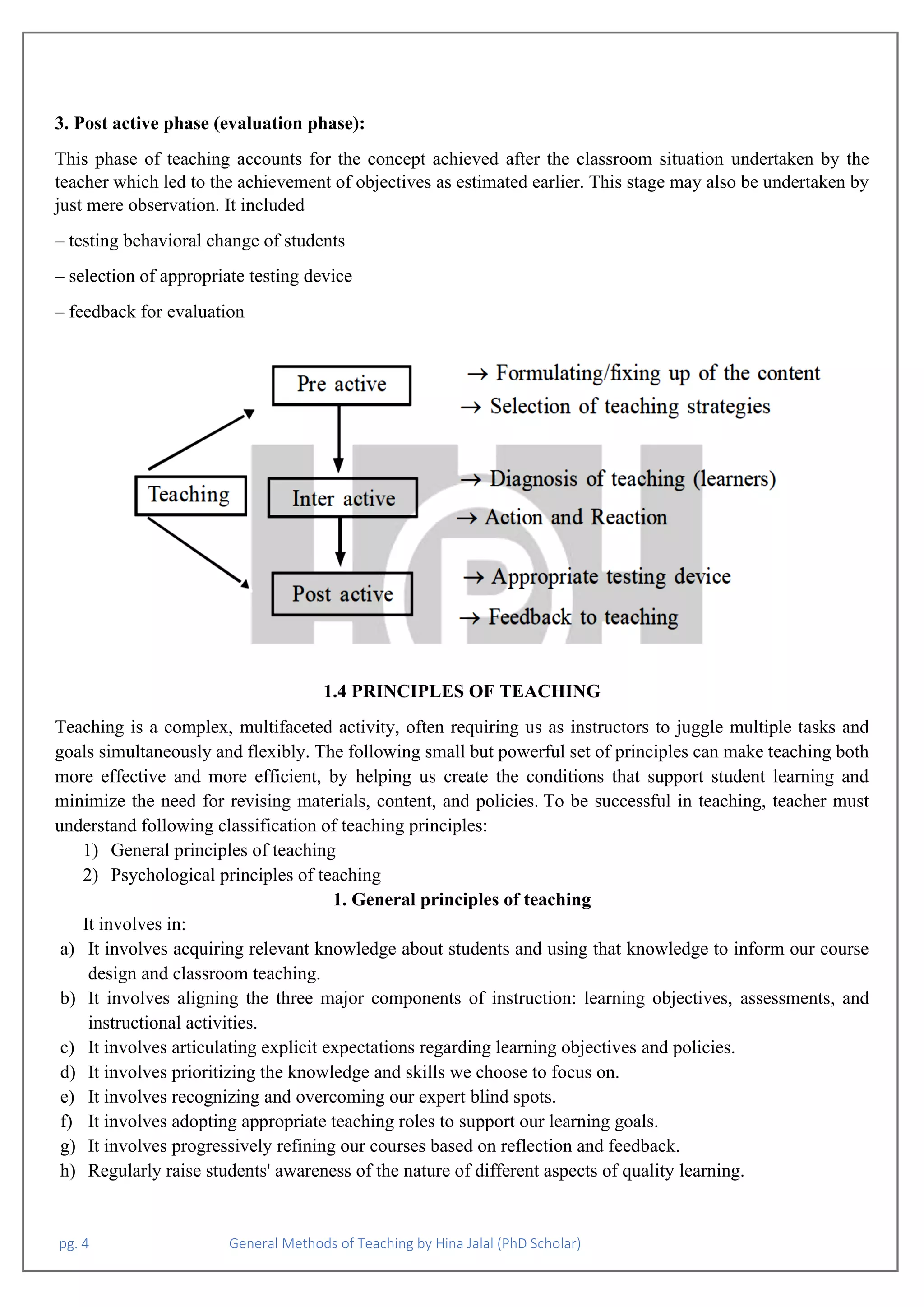 Chapter 1. General Methods of Teaching | PDF