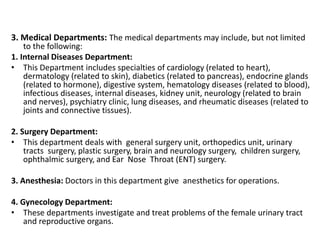 introduction to hospital and hospital pharmacy | PPTX