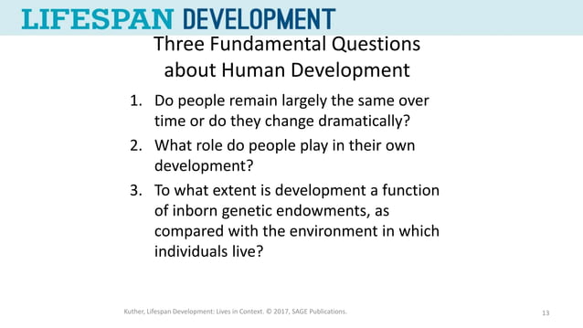 Chapter 1.1 five principles of lifespan development | PPTX | Genetics | Science