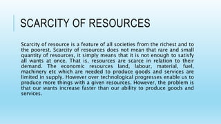 The nature of the economic problem | PPTX