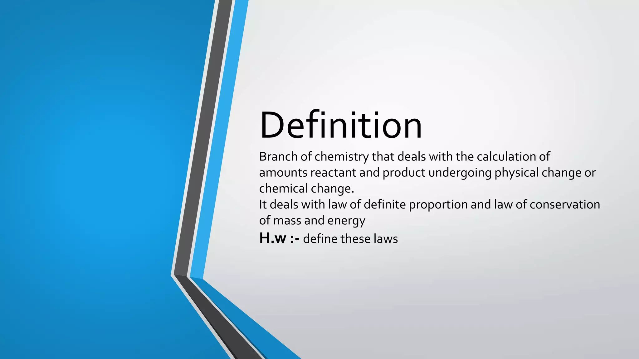 Chapter 1: stoichiometry | PPTX