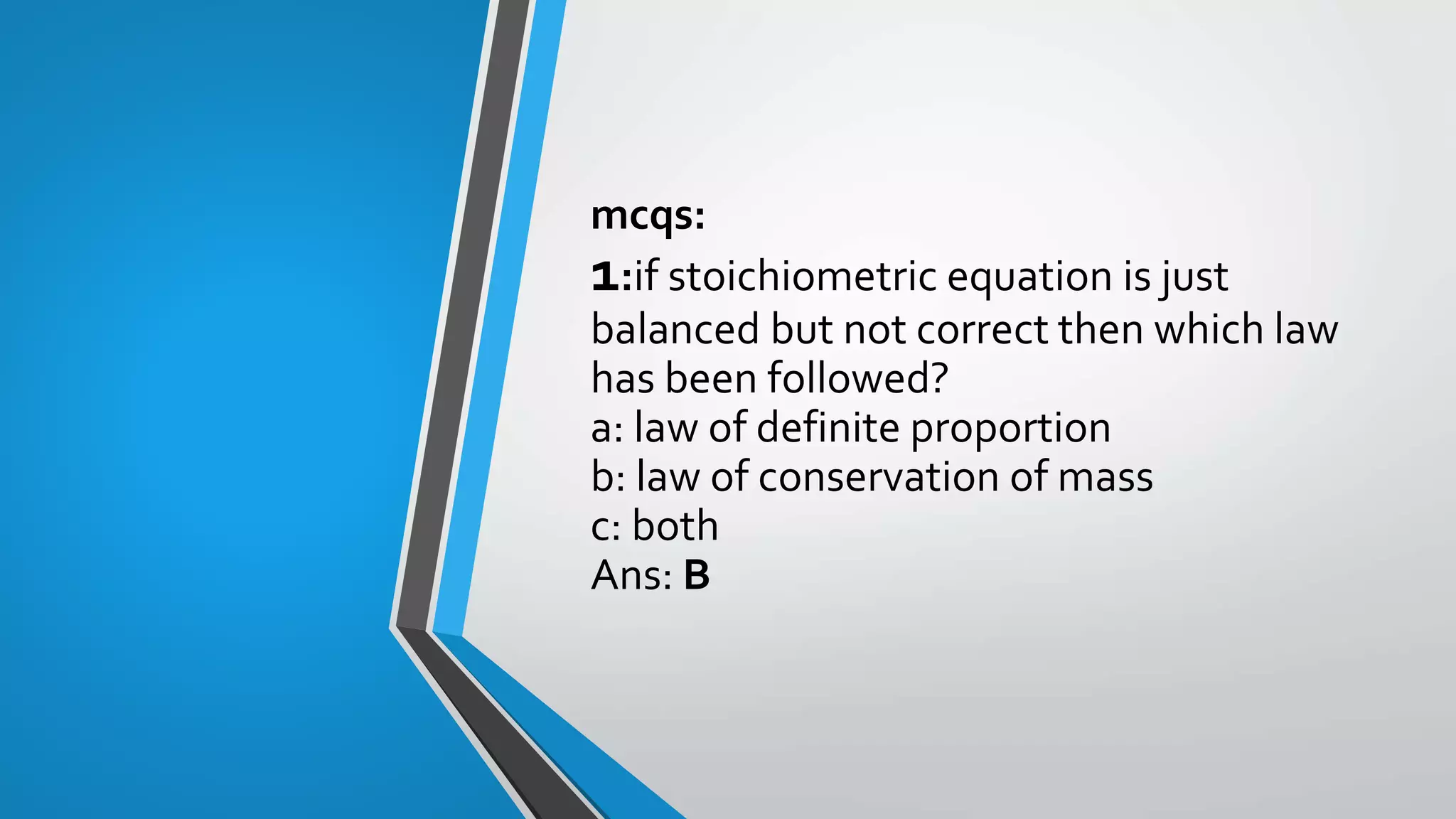 Chapter 1 Stoichiometry Pptx