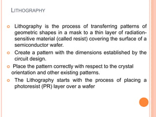 vlsi fabrication | PPTX