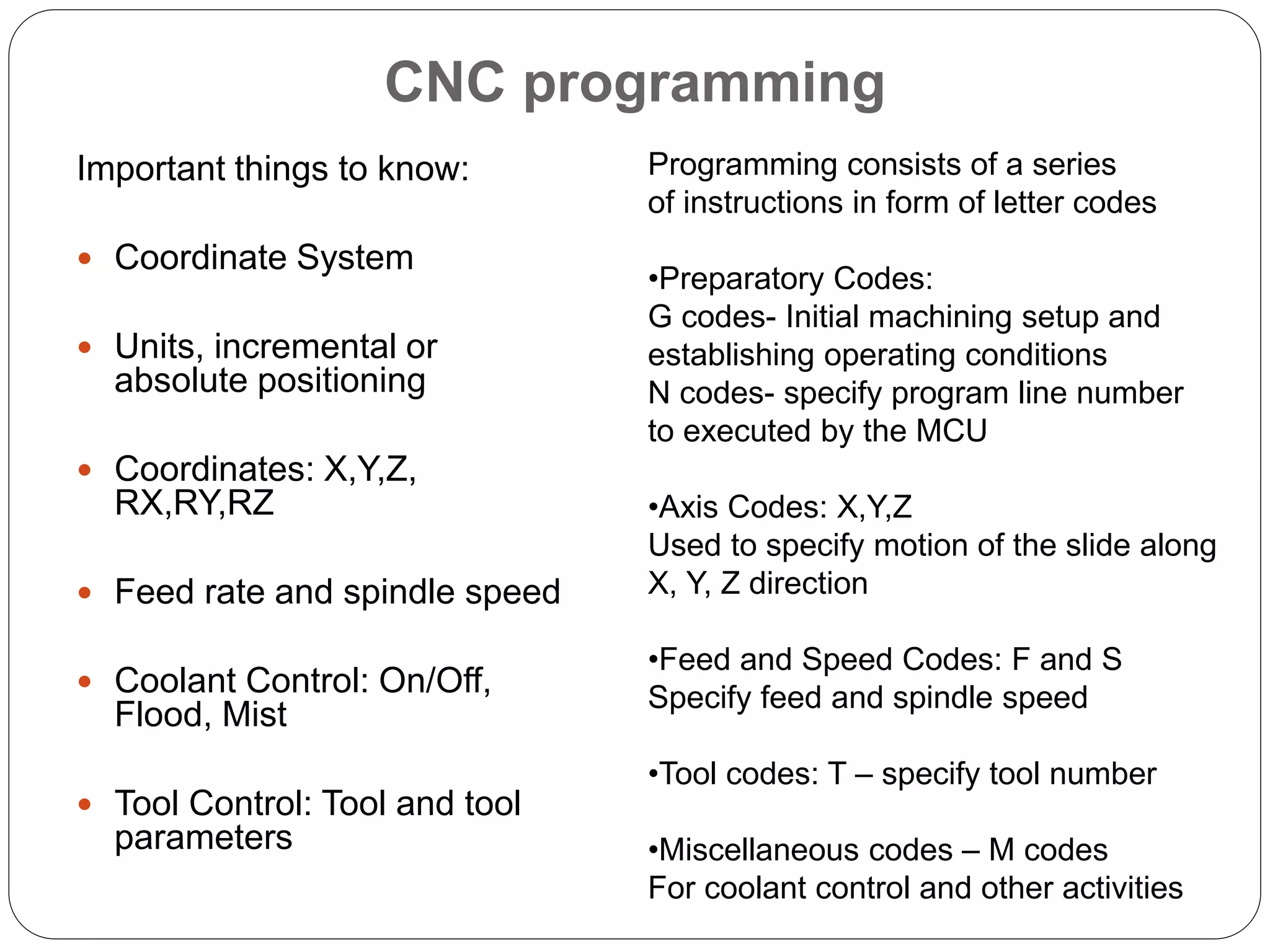 introduction to cnc machines | PPTX