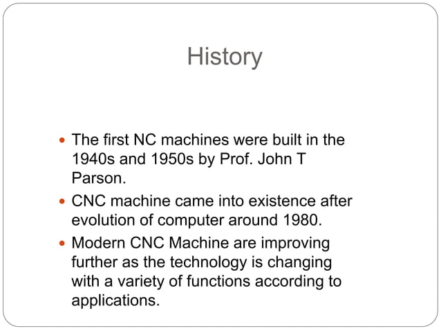 introduction to cnc machines | PPTX