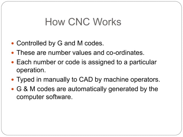 introduction to cnc machines | PPTX