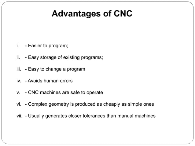 introduction to cnc machines | PPTX