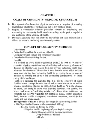 community medicine curriculum | DOC