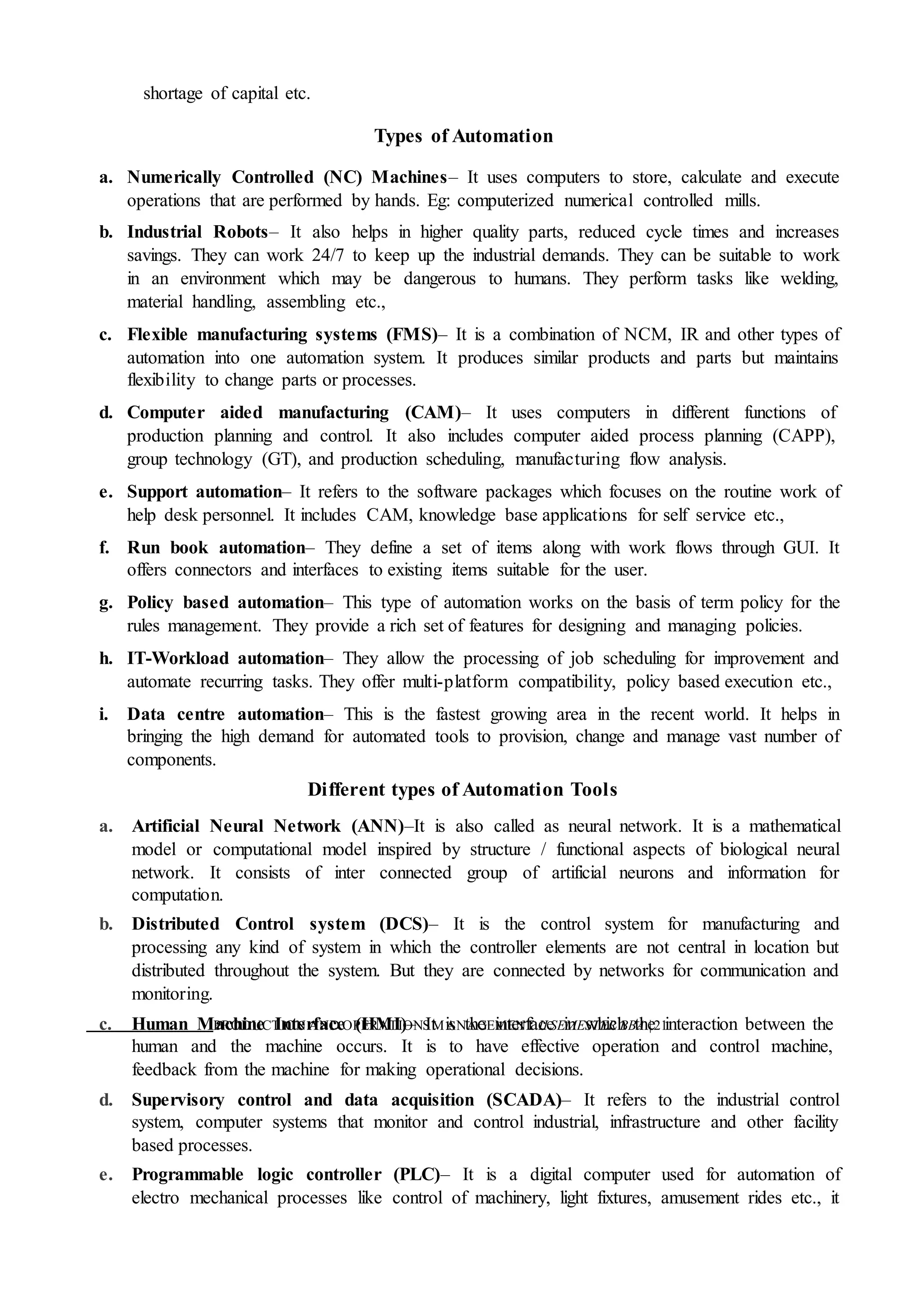 INTRODUCTION TO PRODUCTION AND OPERATIONS MANAGEMENT - Unit 1 (BBA ...