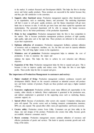 INTRODUCTION TO PRODUCTION AND OPERATIONS MANAGEMENT - Unit 1 (BBA ...