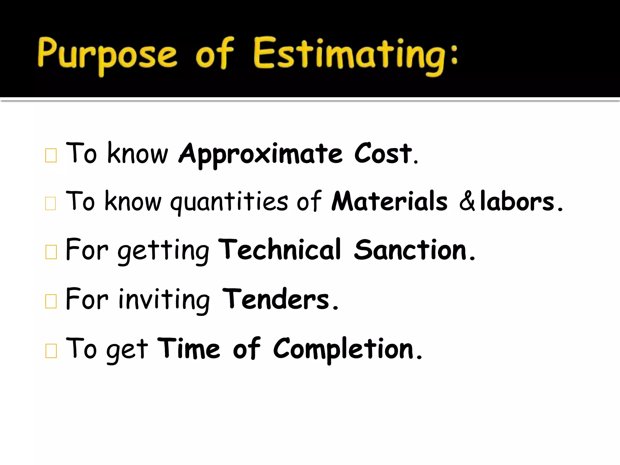 Fundamentals of Estimating and Costing | PPTX | Civil Engineering ...