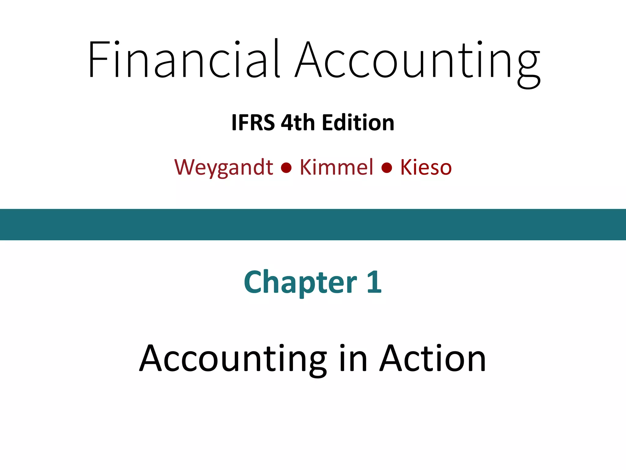 Chapter 1. accounting in action student | PDF
