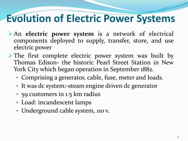 introduction to power system | PPTX | Computer Networking | Computing