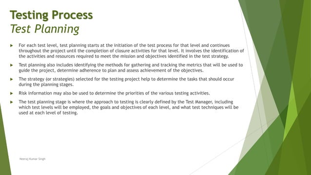 Chapter 1 Testing Process Ppt