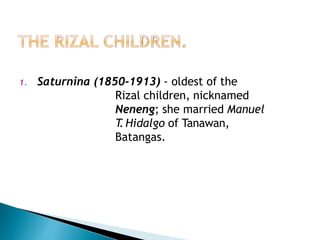 Chapter 1..Life of Jose Rizal | PPTX