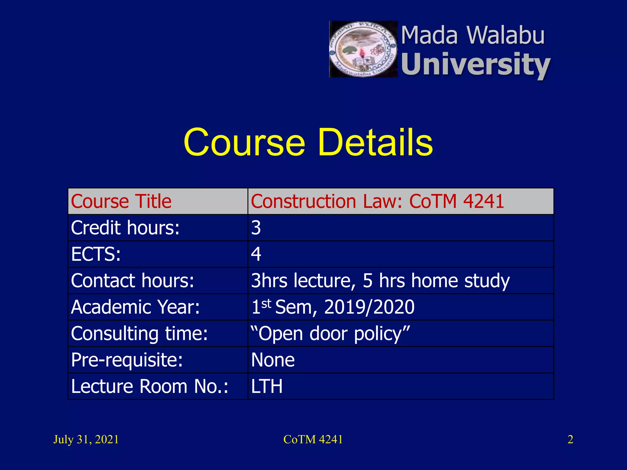 Chapter 1-Construction Law | PPT