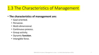 Chapter 1: Introduction of Management in Islam | PPTX