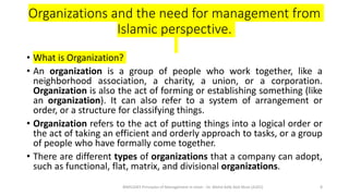 Chapter 1: Introduction of Management in Islam | PPTX