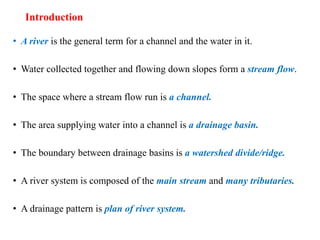 Chapter 1: Introduction to River Hydraulics | PPTX